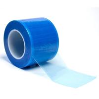 China Transparent Blue Peel Off Floor Protection Film 25-200 Microns 1600MM Width for Wood Flooring for sale