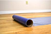 China 24 Inch x 300ft Hardwood Floor Protection Film - 70Mpa Tensile Strength, 0.025-0.2mm Thickness, Removable Adhesive for sale