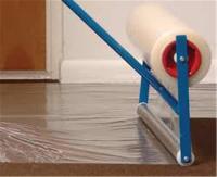 China Fire Retardant Clear 100micron 4 Mil Carpet Protection Film Anti Foot Traffic for sale
