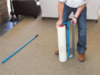 China Damp Proof 70mic 500ft Clear Carpet Protector Film Pet Friendly Area Damage Free for sale