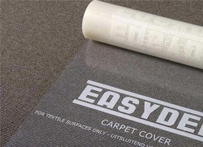 China Temporary 1000g/25mm 24'' Carpet Protection Film For Home Decoration for sale