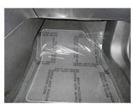 China 53.34cm x 200' 4 Mil Carpet Protection Roll with Textured Anti-Slip Finish for Automotive Use for sale