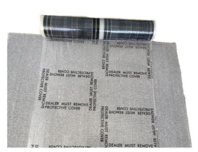 China PE 200ft 100 Micron Automotive Carpet Protection Film with High Adhesion and 300% Elongation for sale