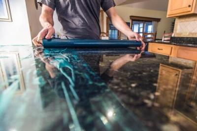 China HNHN 50micron 600ft Marble Countertop Protection Film with 80°C Heat Resistance for Stone Surface Protection for sale
