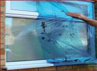 China Blue 21 Inch x 600 Foot Window Glass Protection Film with 45-Day UV Protection and No Residue Adhesive for sale