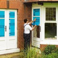 China LLDPE UV Window Protection Film 0.02-0.15mm Thickness 70-4000m Length Transparent Blue for sale