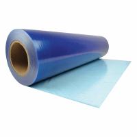 China Blue Clear 50mic 600ft Window Protection Film Self Adhesive Glass Surface Cover 24 Inch Width for sale