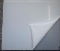 China HNHN PE Milky White 130Mic Mirror Safety Backing Film - 60-230mic Thickness, ANSI Z97.1 Certified for sale