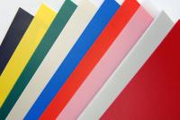 China Colored PVC Foam Board Protective Film 35 Micron 200m Roll Self-Adhesive PE Surface Protection for sale