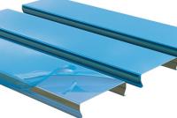 China 0.03mm Roof Sandwich Panel Protection Film 50-100 Micron Thickness 300-2050mm Width for Thermal Insulation for sale