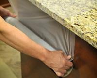 China 2.5-5 Mil 650mm Wide Granite Marble Countertop Floor Tile Protective Film with 60-70°C Heat Resistance for sale
