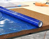 China 2.5 Mil 500 Mm Anti Stains Auto Adhesive Black Marble Bathroom Protective Film for sale