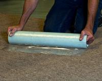 China 80 Micron Transculrent Residential And Office Party Plastic Carpet Cover for sale