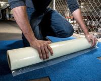 China 0.075mm SGS User Friendly Plasticover Temporary Carpet Plastic Floor Protector for sale