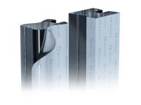 China 1220mm Black White PE Protective Film Window Frame Tape - 0.025-0.2mm Thickness, 2000m Length for sale