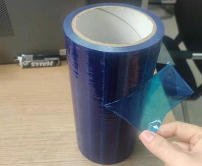 China Perforated HVAC Duct Protection Film 24inch x 300ft - High Tack Blue Air Conditioning Seal with 4100psi Strength for sale