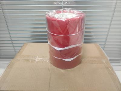 China 48mm Red Serrated Edge Stucco Tape 41.1m Length with 5.7 mils Thickness for Moisture-Resistant UV Exposure for sale