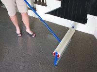 China 50 Micron 650mm Adhesive Backed Carpet Protection Film Plastic Skin Packing Polyethylene for sale