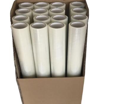 China Clear Self-Adhesive Carpet Protection Film 20-160 Micron Thickness 25-2000m Length Heavy Duty for sale