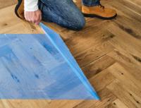China 36 Inch X 600 Feet Easy Mask Floor Protection Film Blue Hard Surface Protector for sale