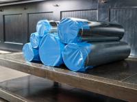 China HVAC Duct Protection Film Blue Wrap 24-60 Inch Width 200-800 ft Length 2-4 mil Thickness for sale