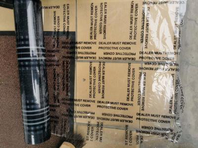 China 3 Mil Automotive Carpet Protection Film DMR Perforation Car Mat Adhesive Cover for sale