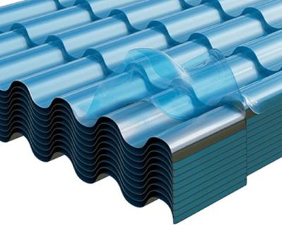 China 1220mm Galvanized Steel Coil Protection Film 0.02-0.15mm Thickness for Trapezoidal Sheet Panels for sale