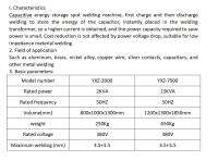 China YXZ-2000 Welded Mesh DC Energy Storage Spot Welding Machine for Aluminum Brass Nickel Alloy Copper Wire for sale