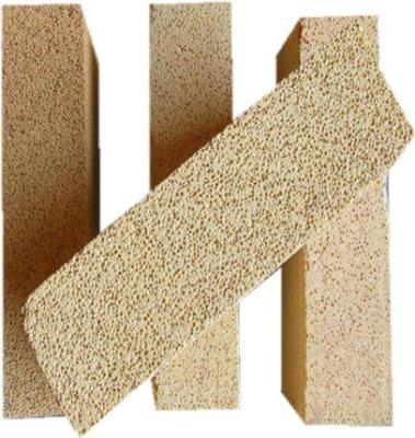 China High Alumina Insulating Fire Brick 48% Al2O3 for Ceramic Kiln 1300C Light Yellow for sale
