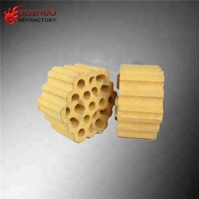 China Fire Clay Brick Al2O3 30-45% High Alumina Bauxite Checker Fire Brick for Kiln Insulation for sale