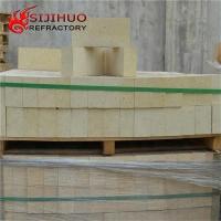 China 1.2-1.4% SiC High Alumina Refractory Bricks 48% Al2O3 for Cement Kilns Yellow for sale