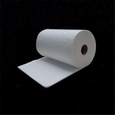 China Pure White Thermal Insulation Ceramic Fiber Blanket 64-160kg/m3 High Temperature Fireproof for sale