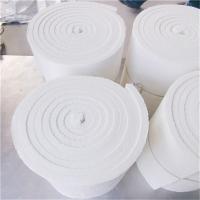 China Pure White Thermal Insulation Ceramic Fiber Blanket 64-160kg/m3 High Temperature Fireproof for sale