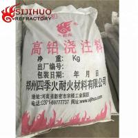 China High Refractoriness Aluminate Cement Castable for 1.2-3.0% CaO Alumina Block for sale