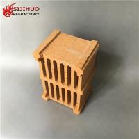 China SiC 1.2-1.4% 230x114x65mm Lattice Refractory Brick for Industrial Furnaces for sale