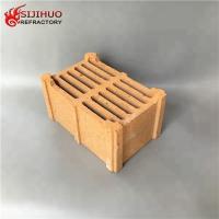 China SiC 1.2-1.4% 230x114x65mm Lattice Refractory Brick for Industrial Furnaces for sale