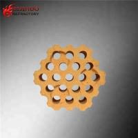 China Fire Clay Lattice Brick Al2O3 30-48% Bulk Density 1.9-2.22 g/cm3 for Kiln Insulation for sale
