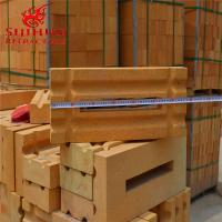 China Yellow Alumina Block Wall Cladding Facing Brick for Industrial Furnaces Tiles Rough Stone 30-50% Al2O3 for sale