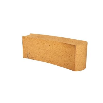 China 230x114x65mm Round Fire-Resistant Curved Fire Brick ISO9001 48% Al2O3 for Furnace Liner for sale