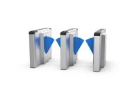 China Stainless Steel SUS304 Swing Turnstiles Floor Mounted With Adjustable Gate Opening Speed for sale