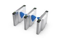 China Stainless Steel SUS304 Swing Turnstiles Floor Mounted With Adjustable Gate Opening Speed for sale