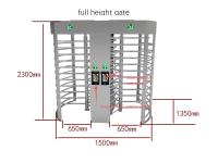 China Face Recognition Turnstile Barrier Gate System Access Control Full Height Security Turnstile for sale
