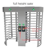 China Face Recognition Turnstile Barrier Gate System Access Control Full Height Security Turnstile for sale