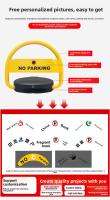 China Yellow Car Parking Locks Waterproof Remote Control Parking Lot Lock for sale