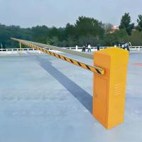 China Taiwei TW909-S High-power 10 Meters Custom Length Yellow Automatic Railway Gate Barrier for Secure Access Control for sale
