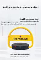 China Durable Car Parking Locks Stainless Steel Car Parking Space Lock Waterproof for sale