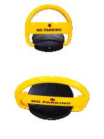 China Yellow Remote Control Parking Barrier , Smart Car Parking Space Lock Bollard for sale