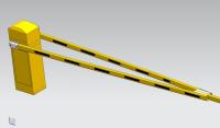 China Intelligent Parking Lot Gate Arm , Fully Automatic Barrier Gate With License Plate Recognition for sale