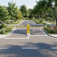 China Intelligent Parking Lot Gate Arm , Fully Automatic Barrier Gate With License Plate Recognition for sale