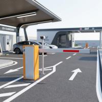 China Intelligent Charging Vehicle Gate Barrier Anti Tailgating IP44 Automatic Boom Barrier System for sale